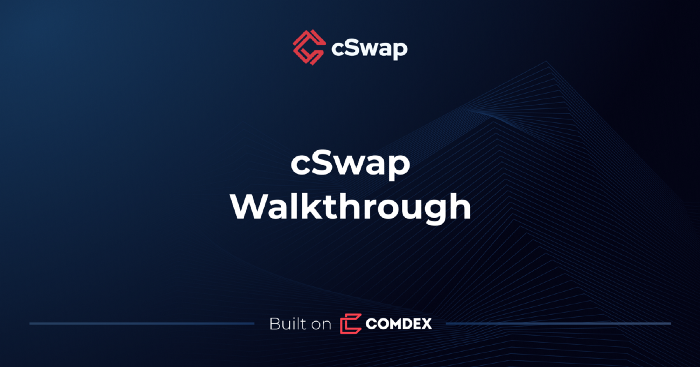 Como usar o cSwap DEX [Passo a passo] | by Comdex Brasil | Medium