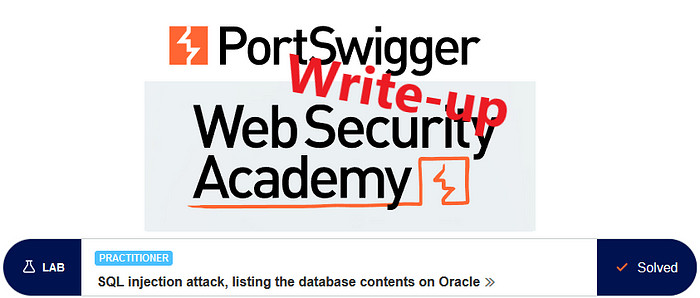 Sql Injection Attack Listing The Database Contents On Oracle Portswigger Academy By