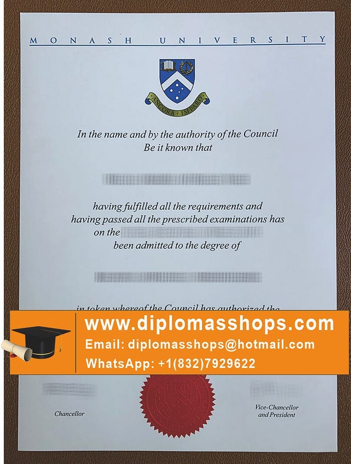 Monash University diploma/Monash University degree | by Mongolo Neblett ...