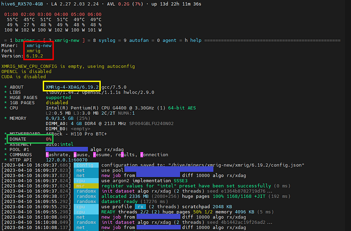 Mining XDAG with ‘x4x’ on HiveOS. Here is the update of the article ...