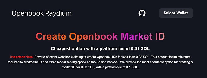 Create Cheap Openbook & Raydium Market ID 0.33 SOL | Medium