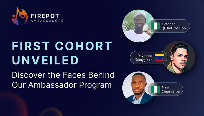 Desvelemos los Primeros Rostros de Nuestro Programa de Embajadores | by Firepot en Español | Jul ...