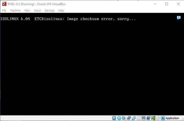 Installing RHEL on VirtualBox: How to Fix a Checksum Error - Anzar ...