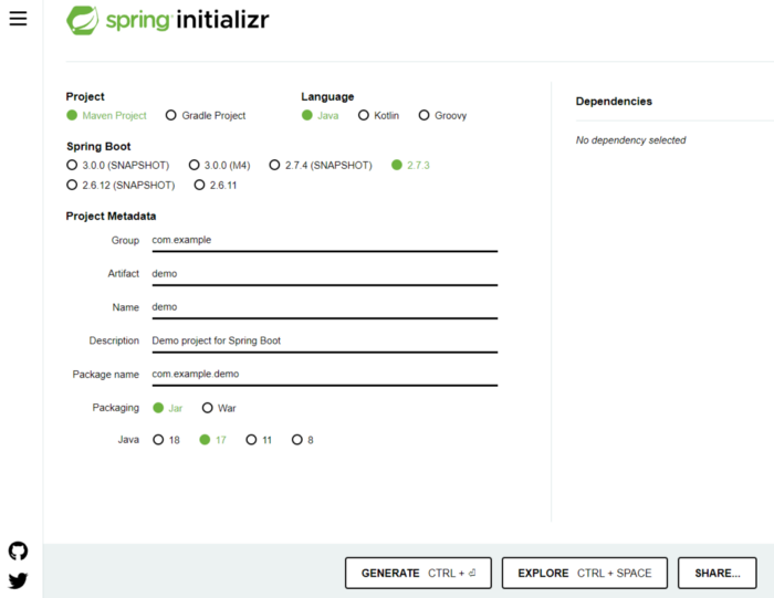 Online Spring Project using initializr | by Imran Khan | Medium
