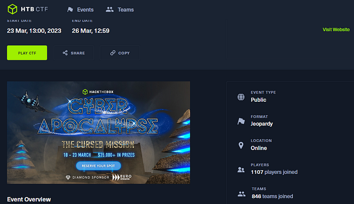 HTB Cyber Apocalypse CTF-2023 Blockchain- Shooting 101 | by gecr07 | Medium