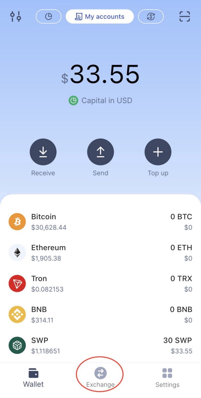 Technical instructions on the S-Wallet app functionality; Using the ...
