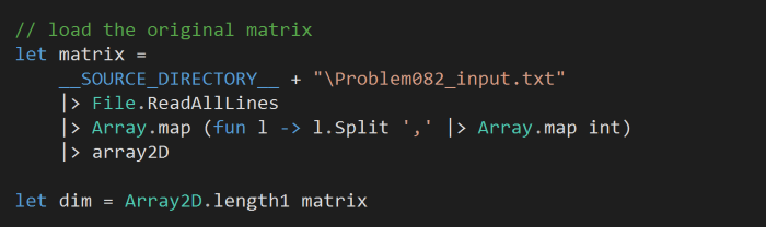 Project Euler — Problem 82 Solution | by Yan Cui | theburningmonk.com | Medium