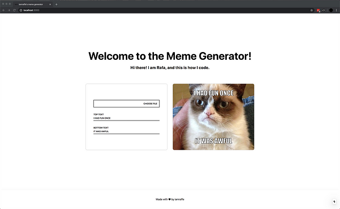 Grumpy Cat Meme Generator
