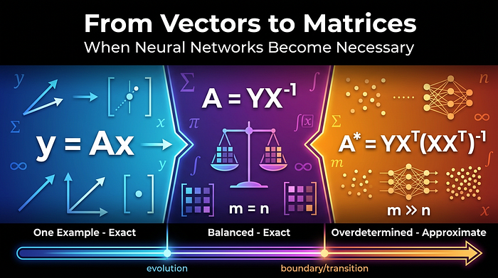 From Single Vectors to Multiple Examples: The Transition to Y=AX | by ...