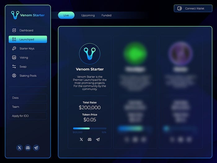 Venom Starter — premier launchpad for new VENOM projects | by ...