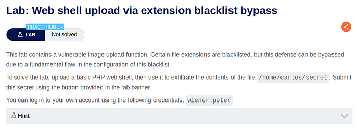 Web Shell Upload via Extension Blacklist Bypass | by MasterCK | Medium
