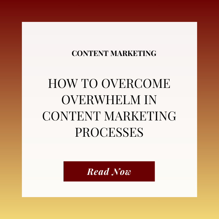 Overcoming content overwhelm. They said content is king. | by Valuedom ...