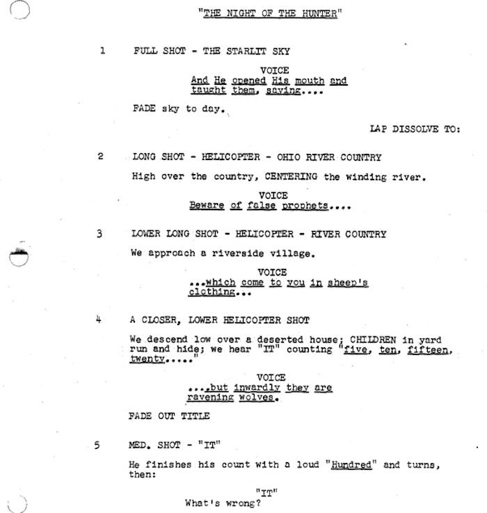 Page One: “The Night of the Hunter” (1955) - Go Into The Story