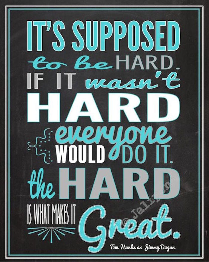 Writing and the Creative Life: “The hard is what makes it great” | by ...
