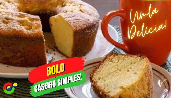 Receita de Bolo Caseiro Simples e Fofinho com Apenas Seis Ingredientes ...