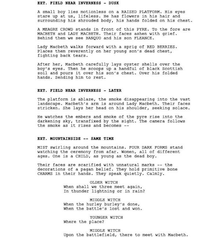 Page One: “Macbeth” (2015) - Go Into The Story