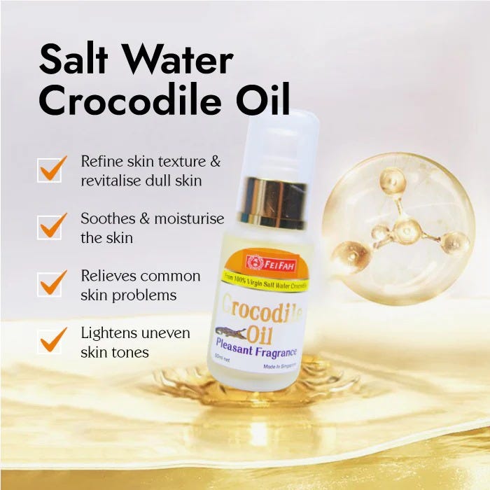 feifah.com — specifically saltwater crocodile oil if possible visit ...