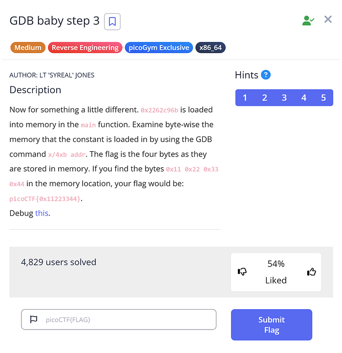 GDB baby step 3 | Writeup | by Marvin - Freedium