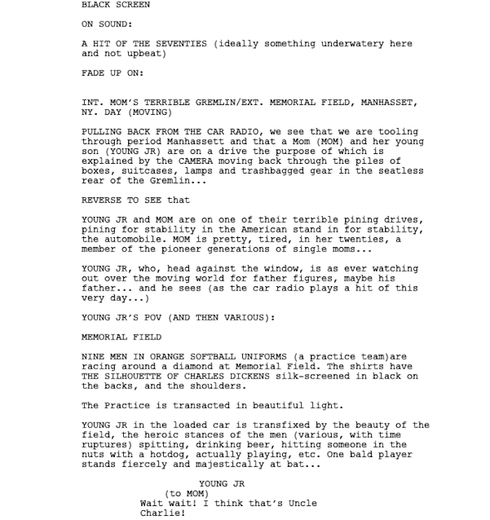 Page One: “The Tender Bar” (2021) - Go Into The Story