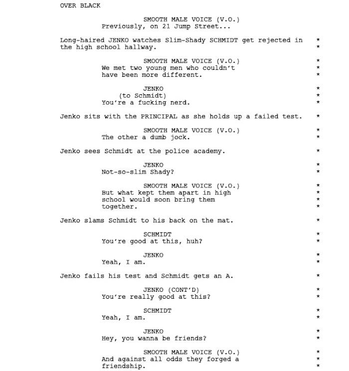 Page One: “22 Jump Street” (2014) - Go Into The Story