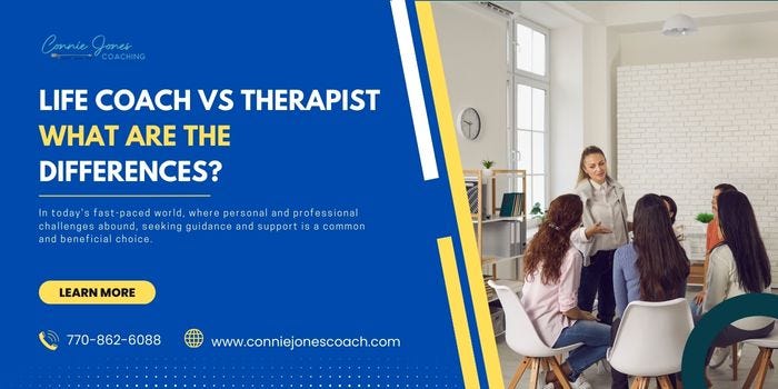 Life Coach vs Therapist What Are the Differences | by Conniejonescoach ...