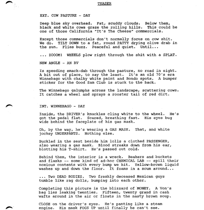 Page One: “Breaking Bad” - Go Into The Story