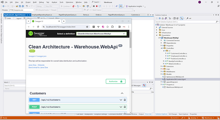 Building .NET 8 Web API for a Warehouse Application Using Visual Studio Template OnionAPI | by ...