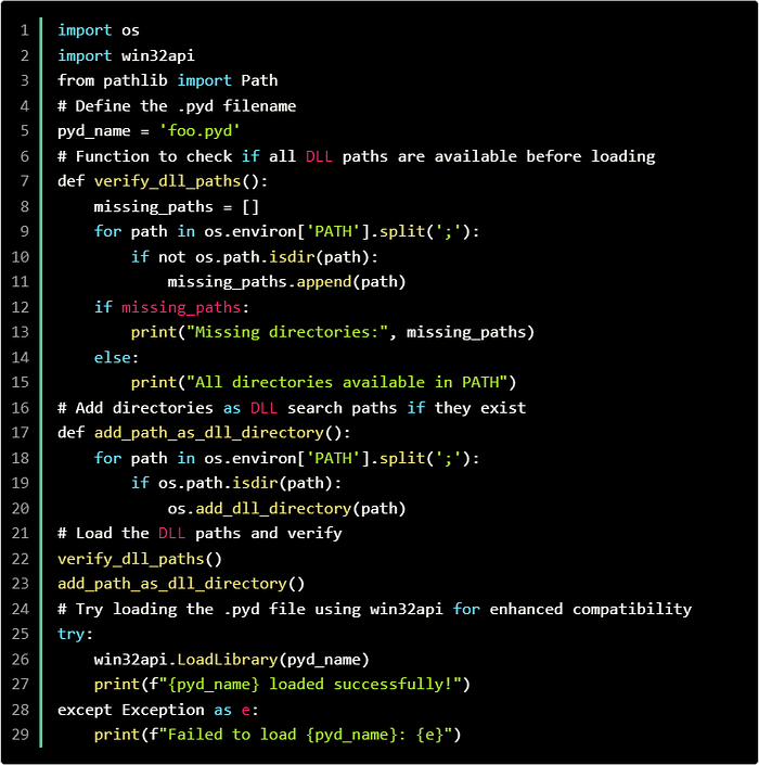 Resolving ImportError for .pyd Files After Upgrading to Python 3.11 ...