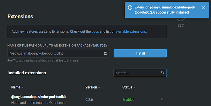 OpenLens with plugin for Kubernetes Pod Toolkit | by Juan Manuel Lopez ...