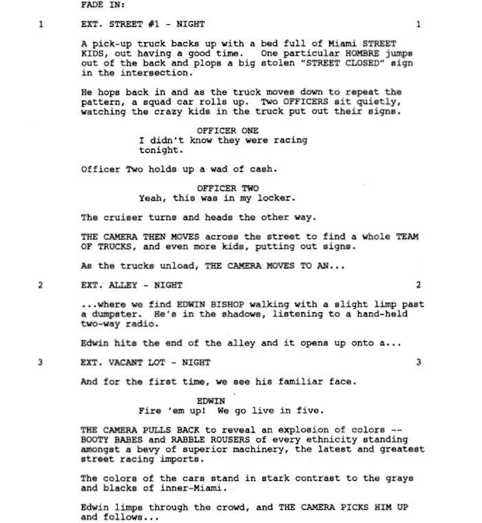 Page One: “2 Fast 2 Furious” (2003) - Go Into The Story