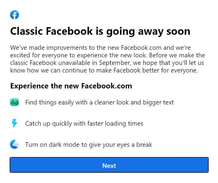 Classic Facebook is going away soon | by Tanmay Patange | Medium