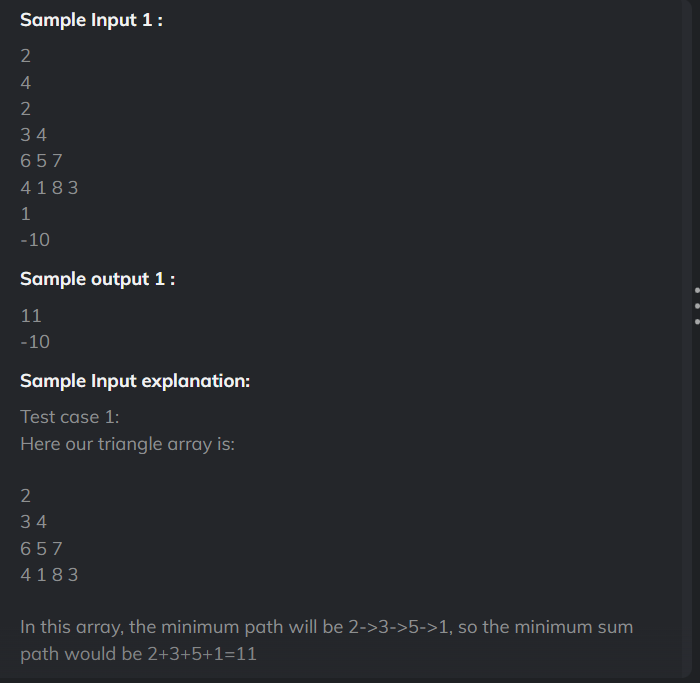Triangle(recursive && dp) soln | by Roshan Jha | Medium