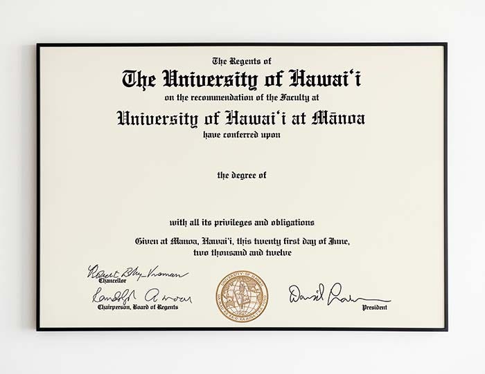 University of Hawaii Diplomas: Valuable Investment | by Sterling ...