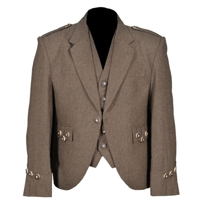 “Argyle Brown Tweed Jacket: A Timeless Expression of Classic Style and ...