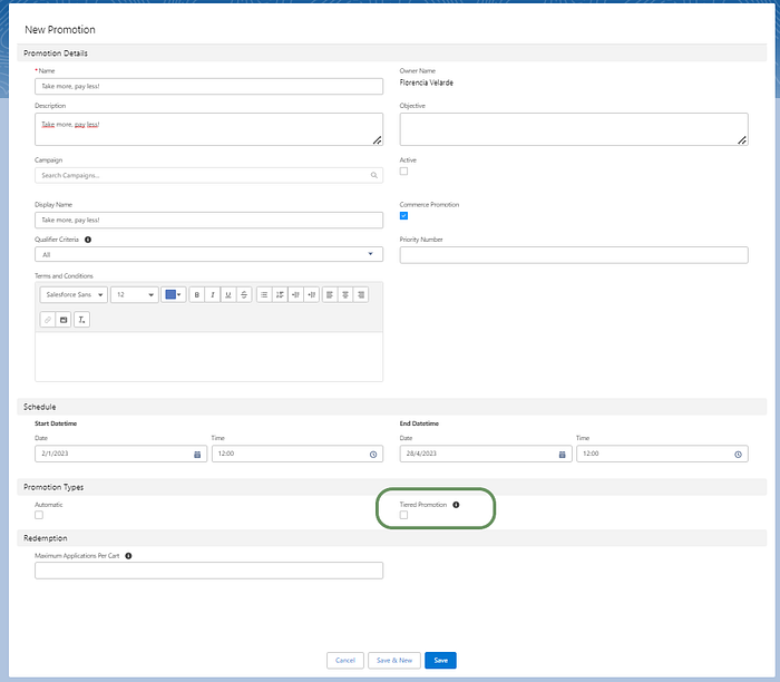 Salesforce B2B Commerce: Tiered promotions | by Maria Florencia Velarde ...
