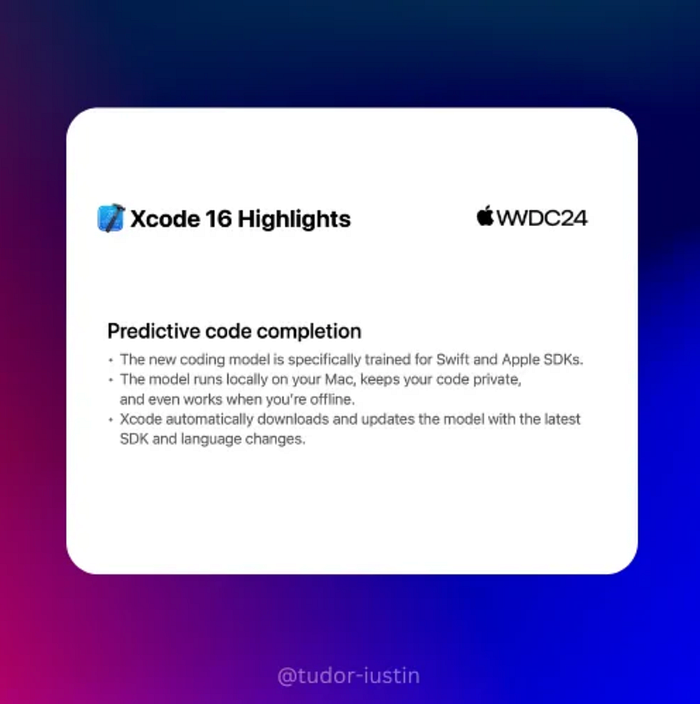How Apple’s New Predictive Code Completion Model in Xcode 16.2 Boosted My iOS Engineering ...
