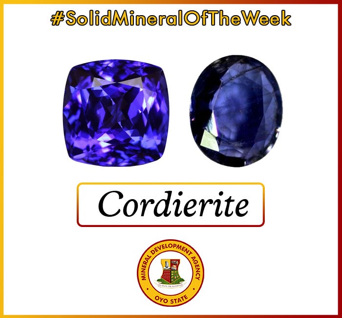 Solid Mineral of the Week — Cordierite | by Mineral Development Agency ...