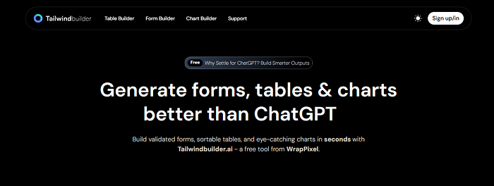 Introducing Tailwind Builder to Generate Production-Ready Code for Forms, Charts, and Tables