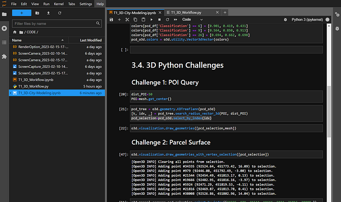 3D Python Guide for LiDAR City Models Workflows | TDS Archive