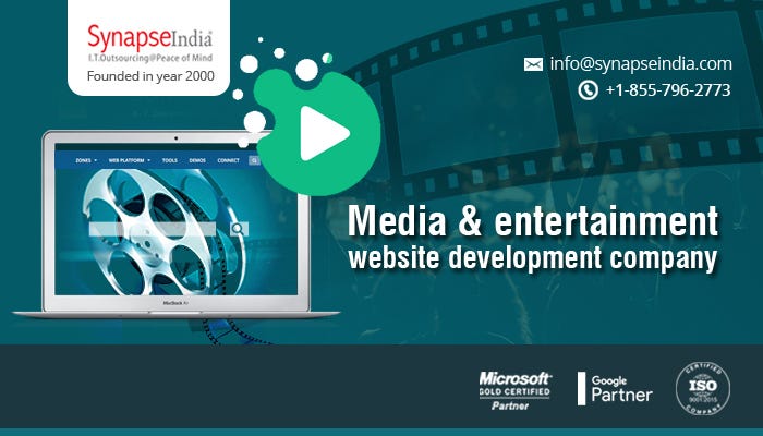 Media & entertainment website development company — Earn huge revenues ...