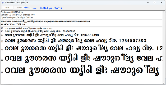 Play with Malayalam FML fonts using Kuttipencil.in | Aswinkrishnan B ...