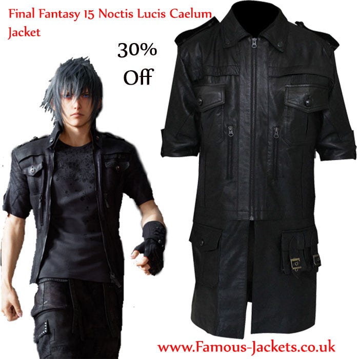 Final Fantasy 15 Noctis Lucis Caelum Black Jacket | by Preston Brady ...