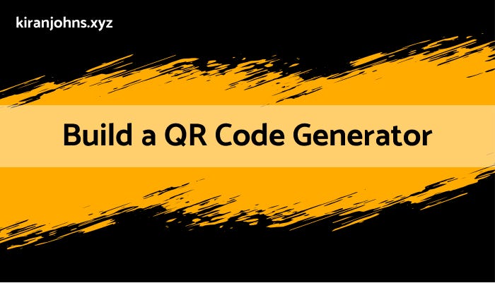 Building a QR Code Generator using Firebase | by Kiran Johns | Medium