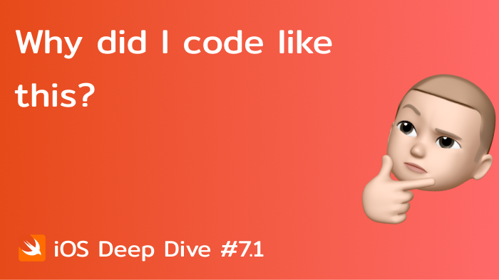 Why did I code like this?. Greetings to everyone. I often refactor ...