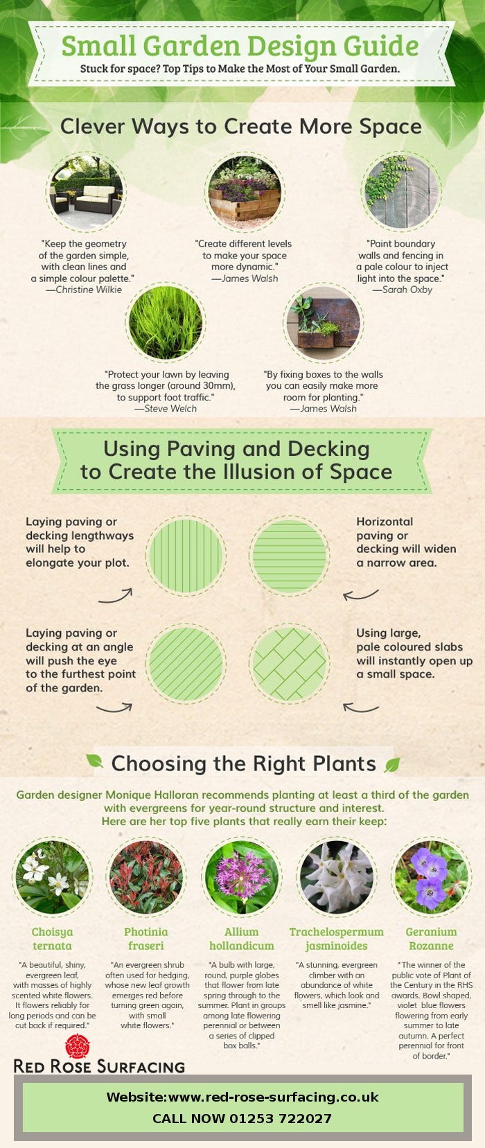 Best Garden Design Tips Infographic | by Red Rose Surfacing | Medium