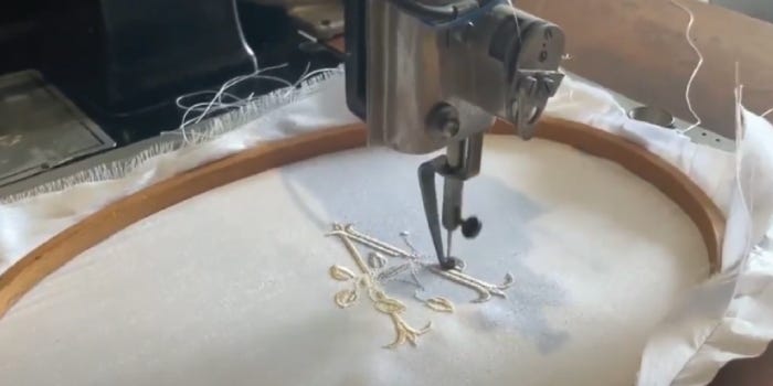 Jacquard Instructed Embroidery Machine: Vintage Secret Of Modern ...