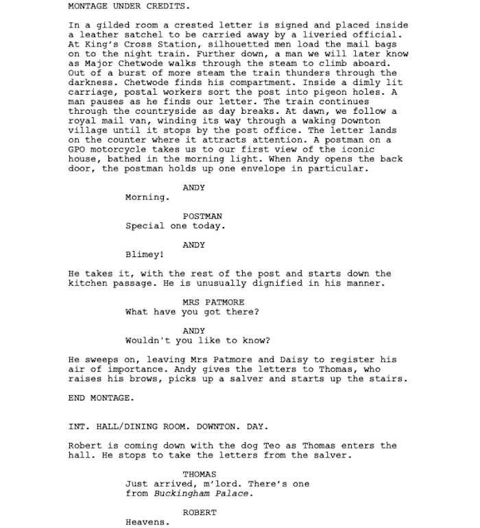 Page One: “Downton Abbey” (2019) - Go Into The Story