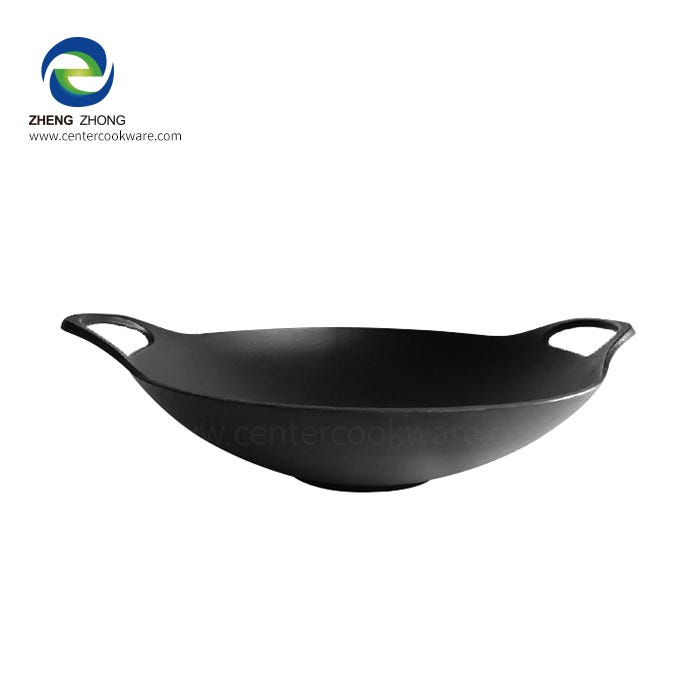 Elevate Your Culinary Experience with Our 34 cm Enamel Cast Iron Wok ...