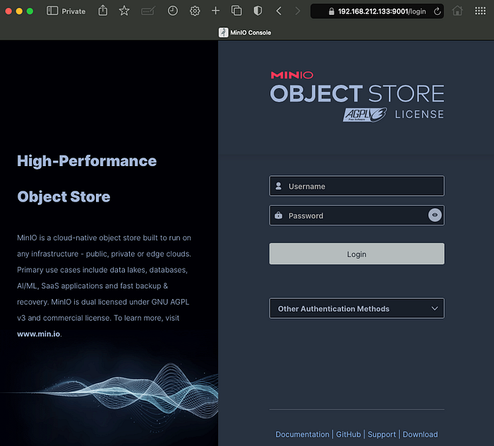 MinIO in Docker on Photon OS. “MinIO is built to deploy anywhere ...