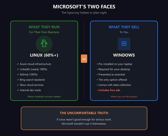 Linux Runs The Internet, Your Phone, And The Cloud. So Why Does Windows ...